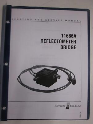 HP 11666A Reflectometer Bridge Operating and Service Manual, Used | eBay
