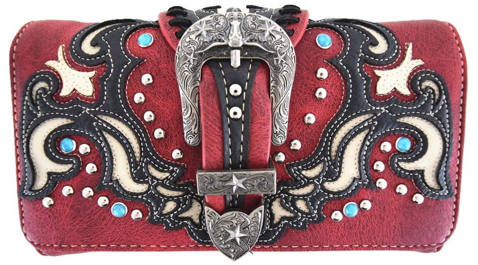 Western Buckle Country Handbags Concealed Purses Women Shoulder Bags ...
