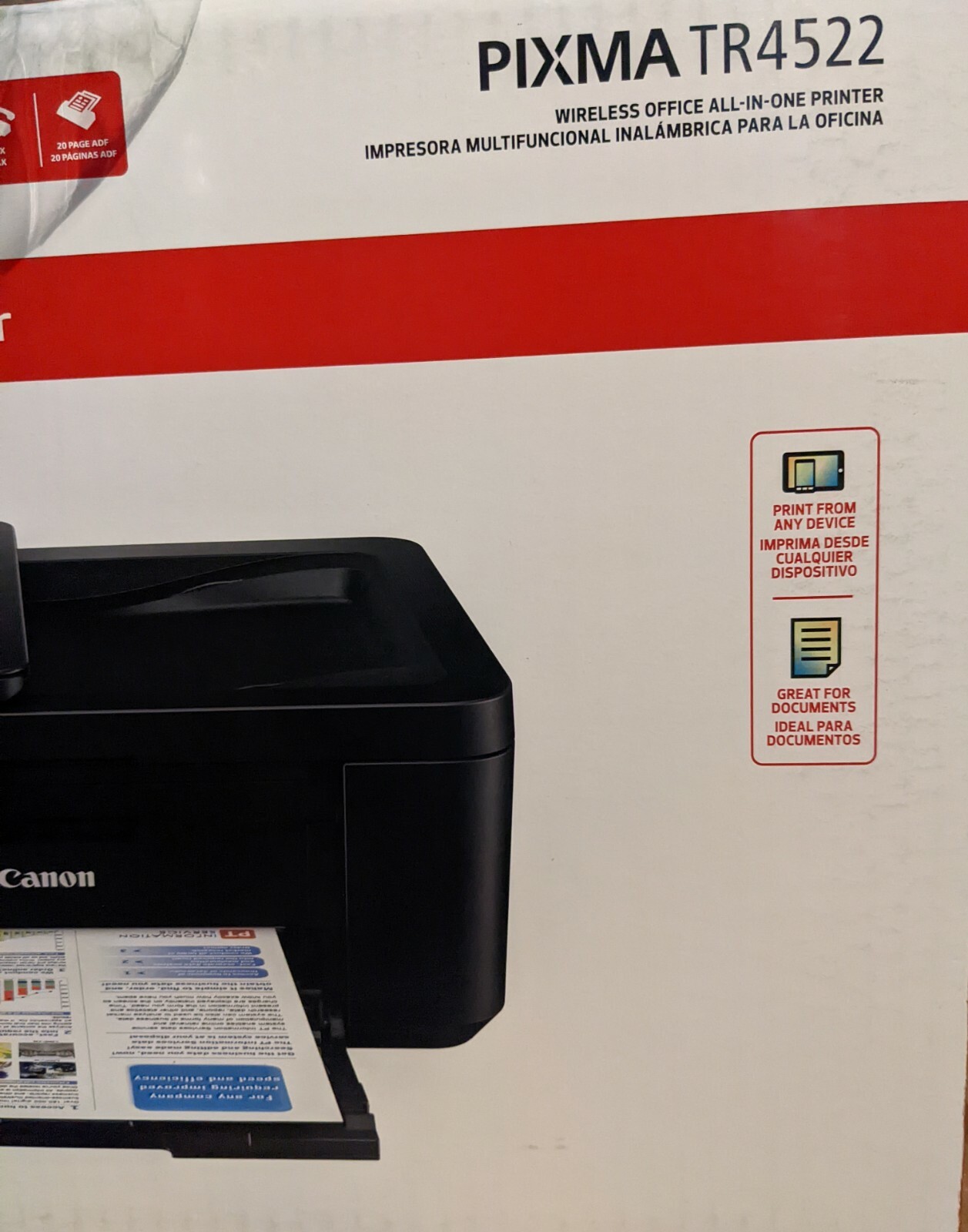 Canon PIXMA TR4522 Wireless Inkjet All-In-One Printer for sale online ...