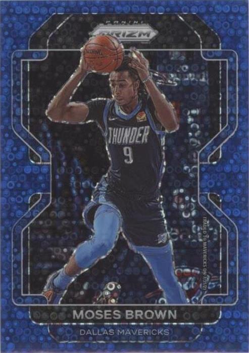 2021-22 Panini Prizm - Moses Brown #173 Blue Fast Break Prizm /150 for ...