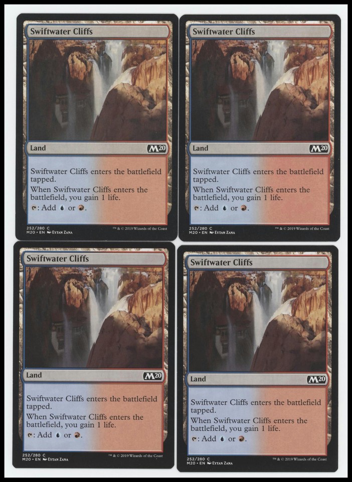 Swiftwater Cliffs x4 #252 Core Set 2020 MTG Near Mint Common | eBay