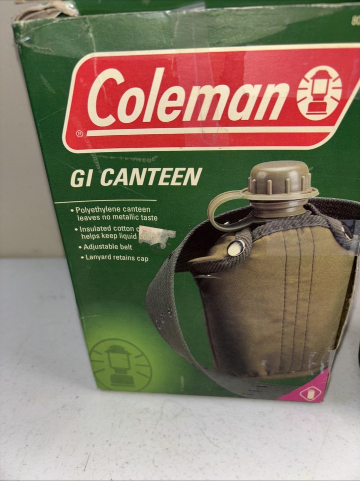Vintage Coleman Military GI Canteen with Cover & Adjustable Belt ...