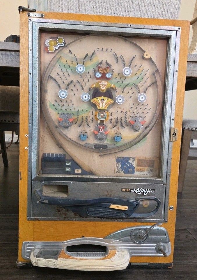 Vintage Nishijin Pachinko Antique Japanese Game Machine-Sold As Is/Not ...