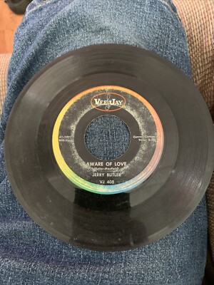 JERRY BUTLER Moon River / Aware Of Love VEE JAY VJ 405 VG 45rpm 7" 1961 ...