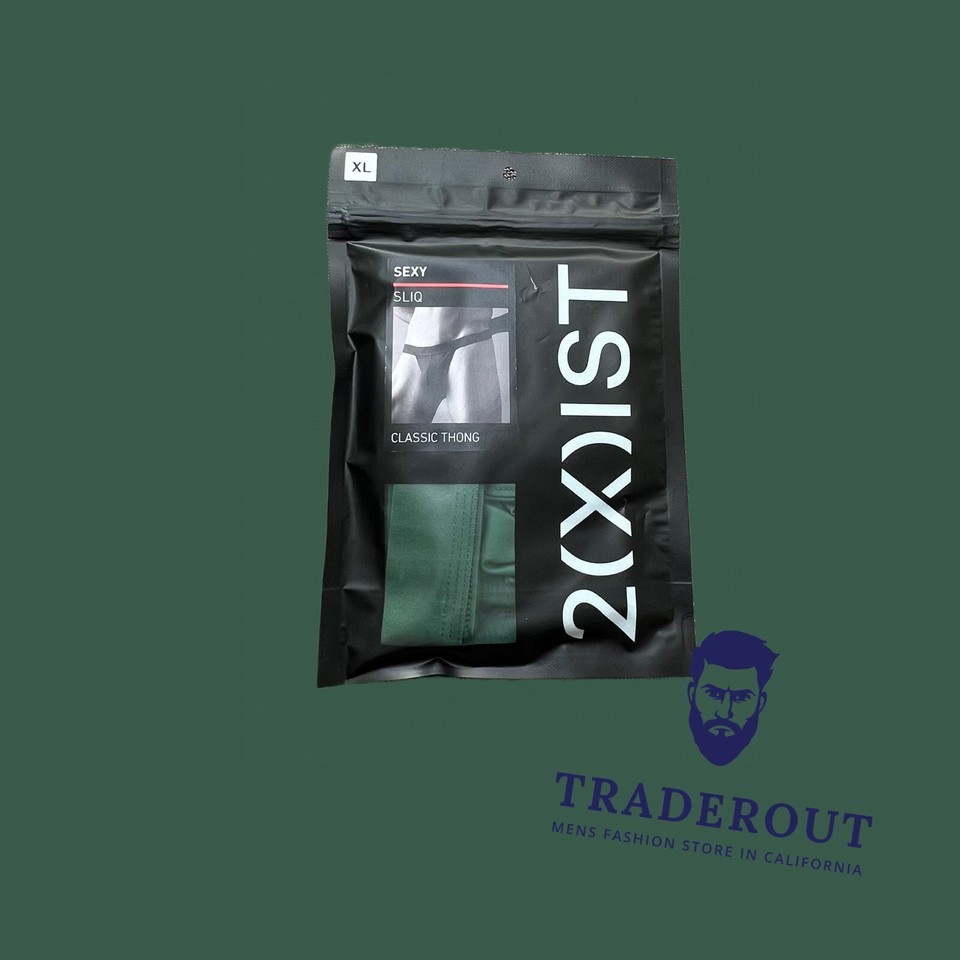 2(X)ist 2xist men Hunter Green Sliq classic Thong underwear size S M XL | eBay