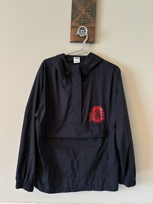 PINK Victorias Secret Womens Size Medium Ohio State Rain Jacket ...