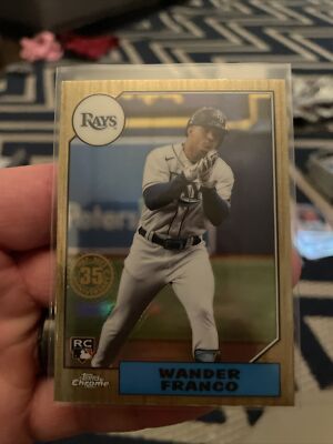 2022 Topps Chrome WANDER FRANCO RC 1987 Insert 87BC-13 • Tampa Bay Rays | eBay