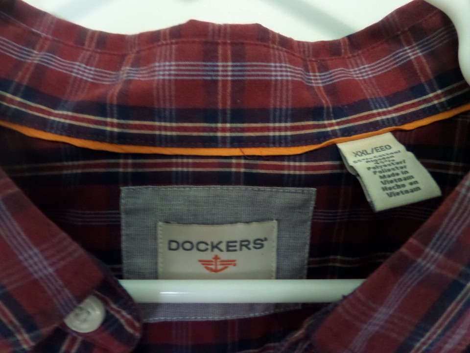 Men's Dockers Button-Down Shirt Size XXL EUC | eBay