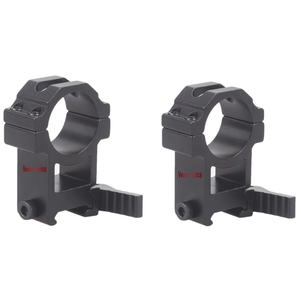 30mm Quick Release High Riflescope Picatinny Mount Ring QD Scope Rings ...