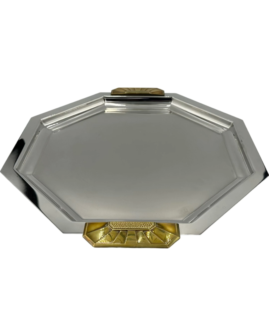 Vintage Jean Couzon Orfevre Art Deco Style Serving Tray 1985 Made in ...
