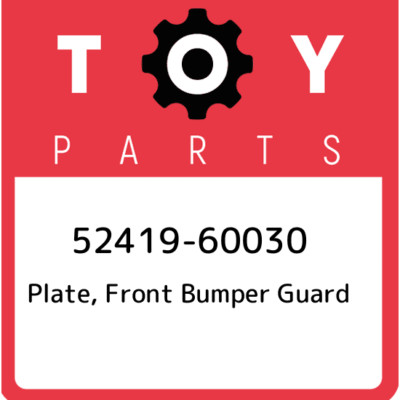 52419-60030 Toyota Plate, front bumper guard 5241960030, New Genuine ...