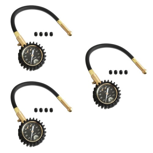 3 Pack Truck Tire Gauge Car Pressure Indicator Air Gauges for Tires ...