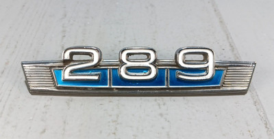 Vintage 1967-1968 289 Fender Car Emblem Dark Blue C70B-16237-A | eBay