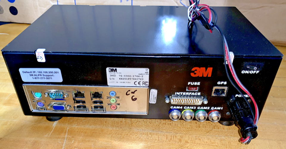 Lot of 3M ALPR License Plate Recognition Camera / Capture Set of 4 w ...