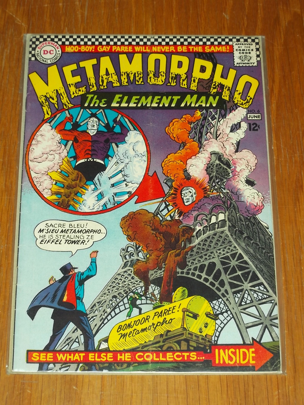 METAMORPHO ELEMENT MAN #6 VG+ (4.5) DC JUNE 1966* | eBay