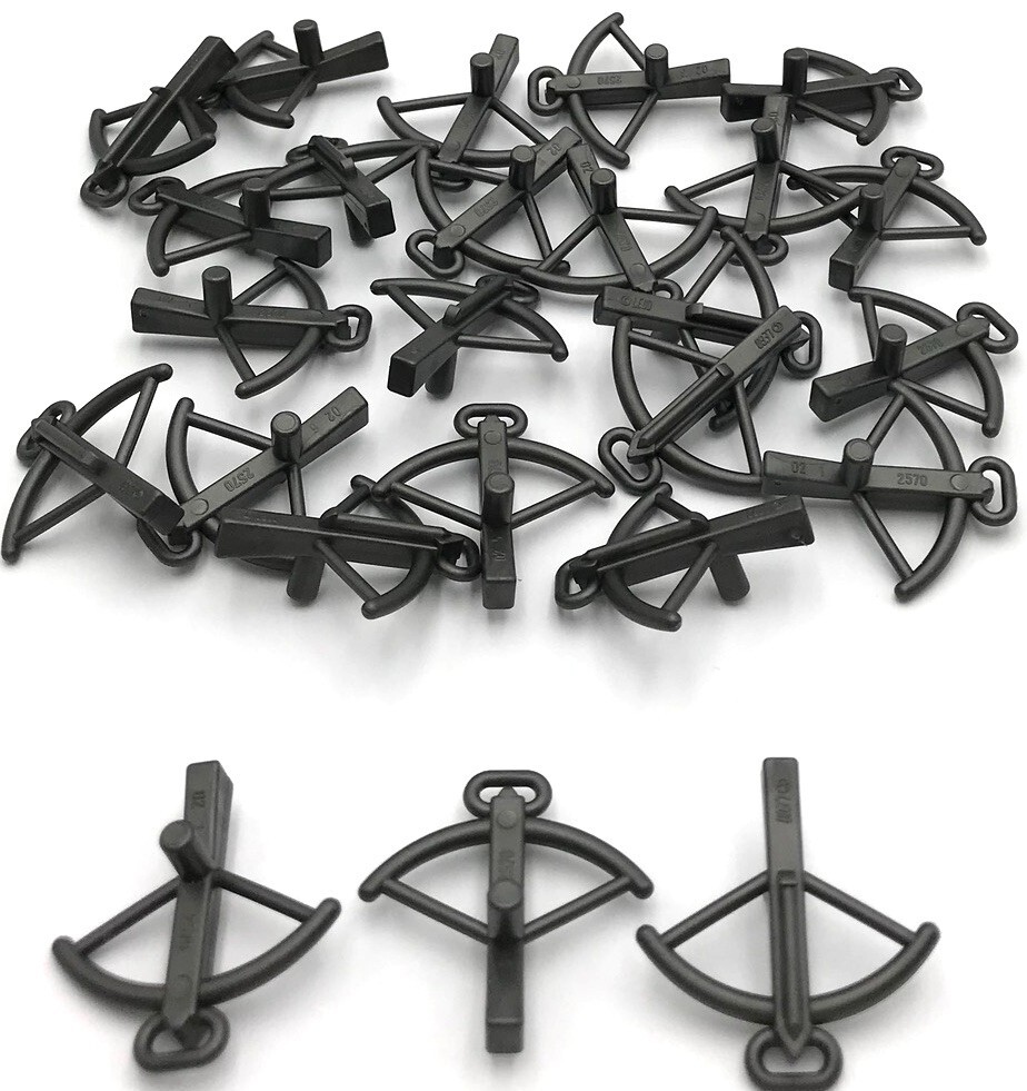 Lego 25 New Pearl Dark Gray Minifigure Weapons Crossbows Parts | eBay