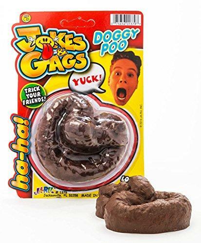 JA-RU Fake Rubber Poop Animal, Dog or Human Poo Prank (1 Pack) Gag ...