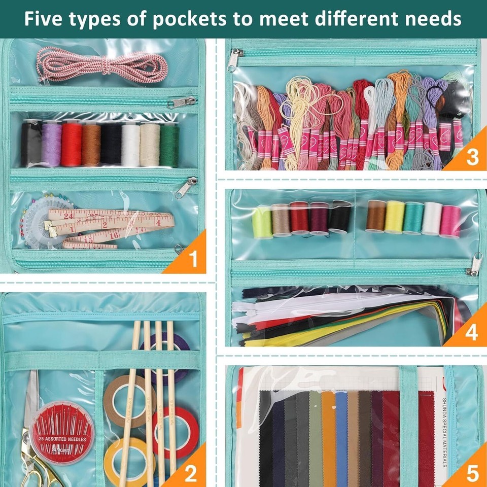 Sewing Craft Supplies Storage Tote Large Capacity Travel Packing ...