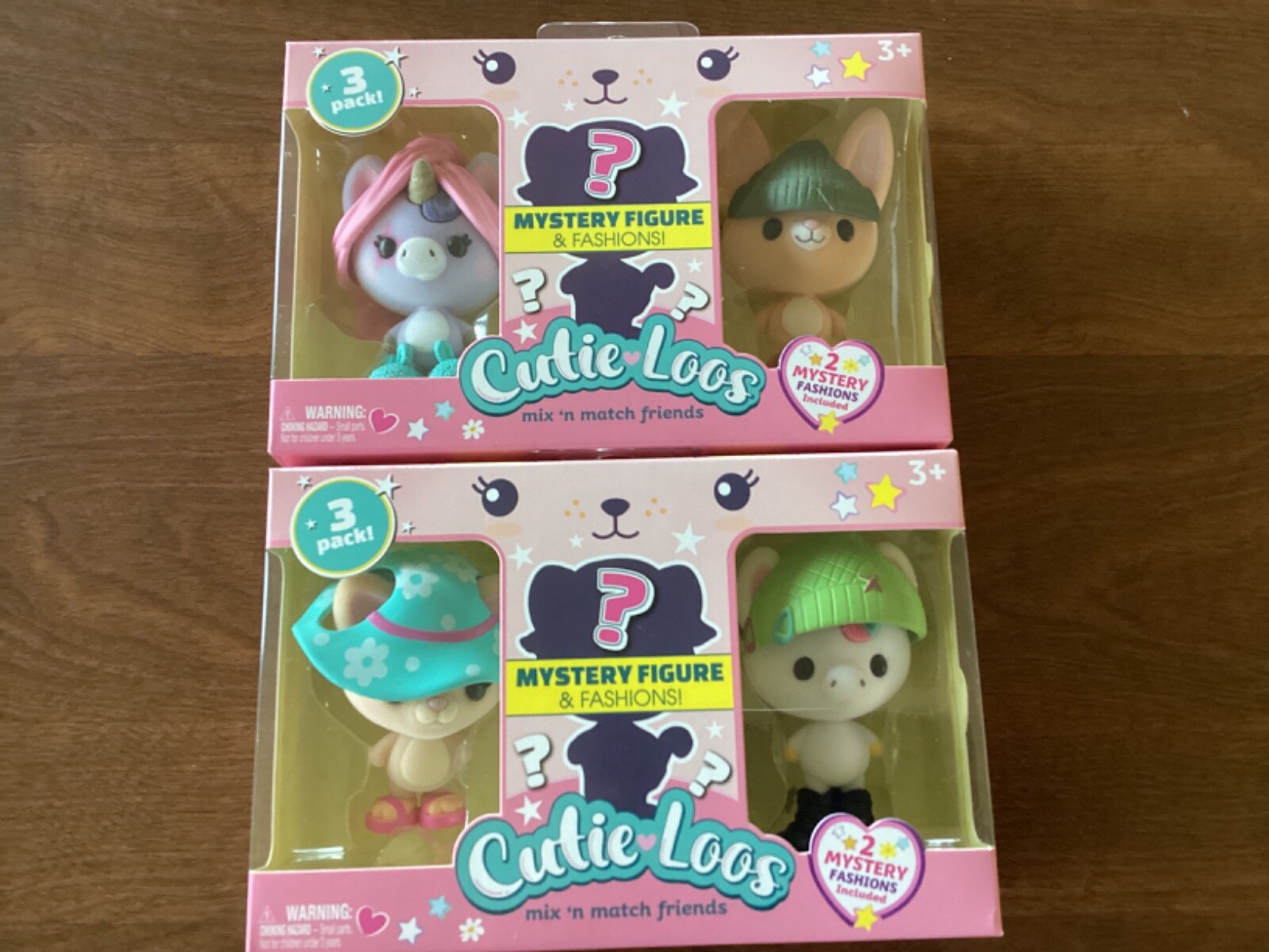 SET of 6 CUTIE LOOS (2 mystery) mix n match doll friends w mystery ...