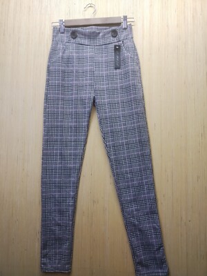 C-Mode Pants Women's Plaid Pull On Pockets Dress Pants | eBay