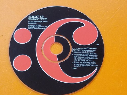 ⭐️⭐️⭐️⭐️⭐️ PC Software CD Disc Digital Convergence :C.R.Q. 1.0 Windows ...