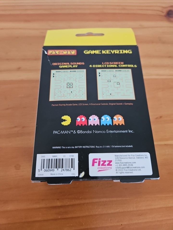 Pac-Man Bandai Hand-Held Yellow Video Game Keychain Video Game | eBay