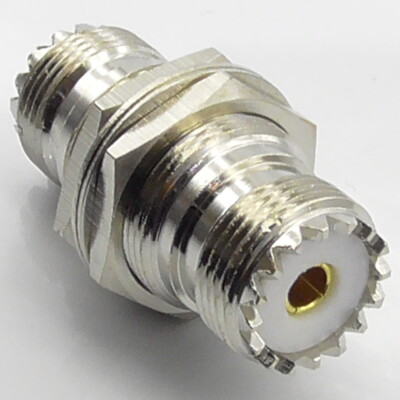 SO239 UHF Chassis Panel Mount Female Socket Bulkhead Adaptor PL259 Plug ...