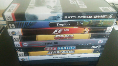 Lot of 8 old PC Video Games Windows 98 95 XP PC DVD Movie Play Station ...