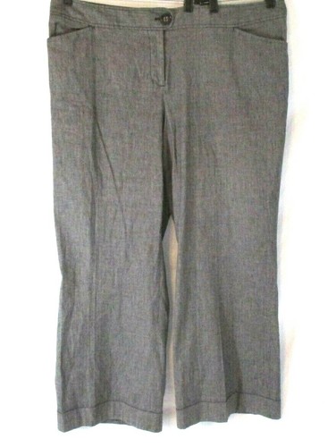 Lane Bryant Womens Dress Pants Gray Sz 22 Straight Leg Career Trouser ...