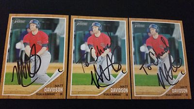 Matt Davidson 2011 Topps Heritage #95 Rawhide Diamondbacks Signed ...