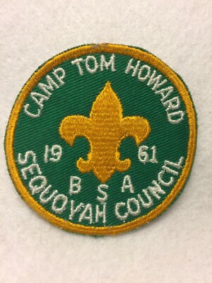 (b36) Boy Scouts- 1961 Camp Tom Howard - Sequoyah Council patch | eBay