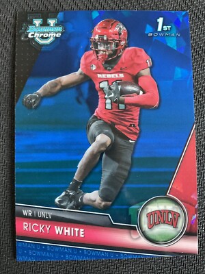 Ricky White 2023 Bowman Chrome University Sapphire RC Card #188 | eBay