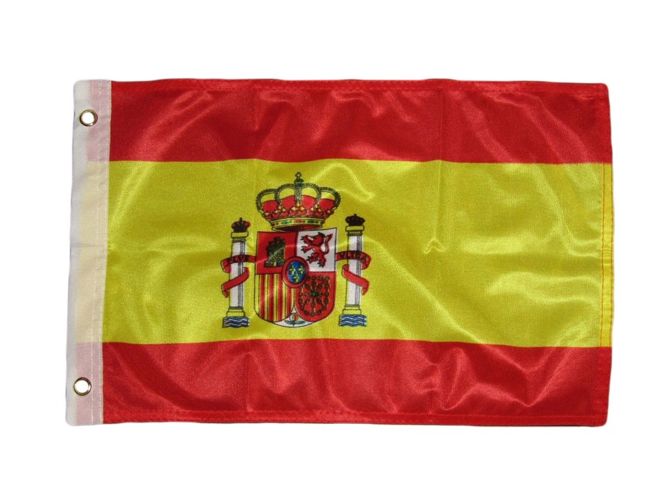 12x18 12''x18'' Spain Spanish Rough Tex Knitted Flag Banner Grommet ...