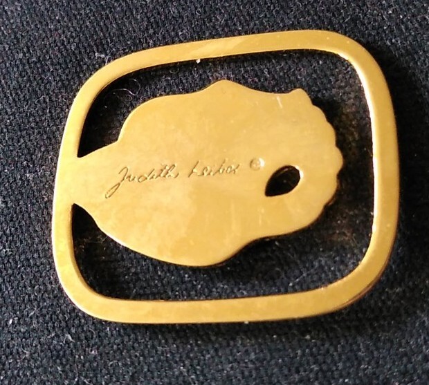 Vintage JUDITH LEIBER Gold Plated Amethyst Elephant Bookmark | eBay