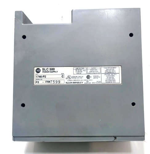ALLEN BRADLEY 1746-P2 POWER SUPPLY W/ COVER, SLC500, SLC RACK MOUNTING ...