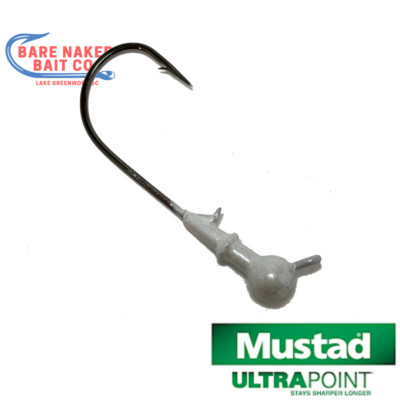 10 Pk Ball Head Jig for Alabama Rig 3/0 Mustad- Pearl | eBay
