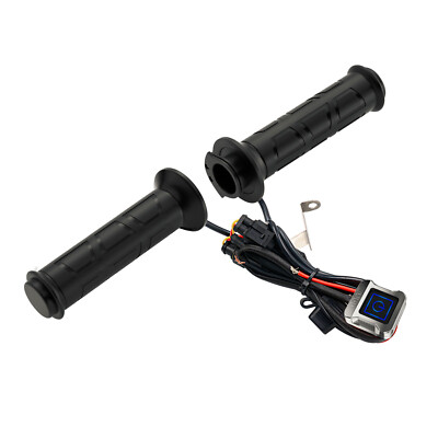 7/8" 22mm Motorcycle Heated Handle Warm Hand Grips Cover Power Heating ...