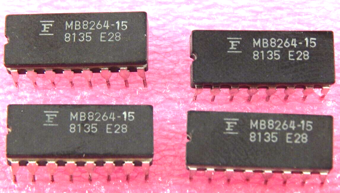 MB8264-15 DIP16 FUJITSU IC (64KX1) D-RAM CERAMIC (4 PIECES) VINTAGE | eBay