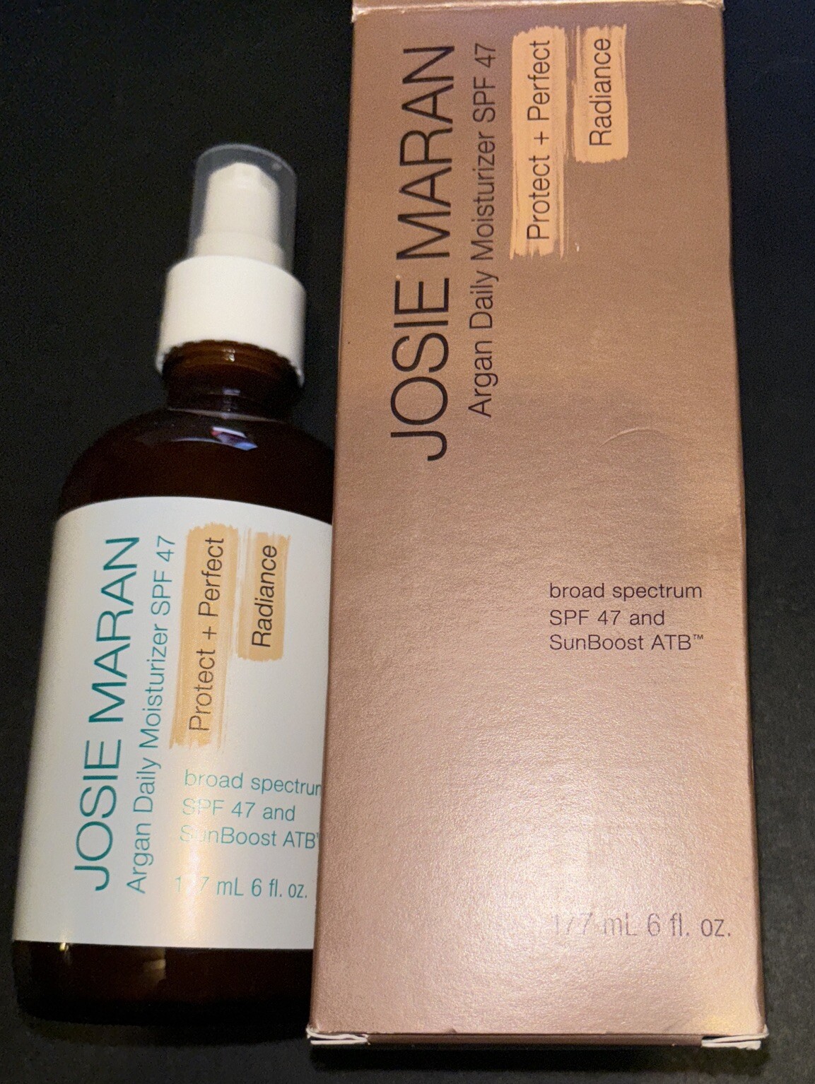Josie Maran Argan Daily Moisturizer SPF47 Protect + Perfect 6oz Expires ...