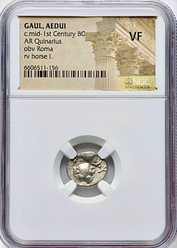 Greek Ancient Silver Coin CELTIC GAUL AEDUI Mid-1st Century BC ...