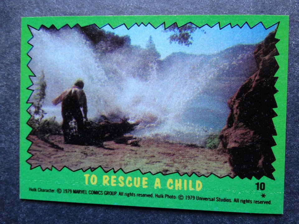 1979 Topps The Incredible Hulk TV Show Card Complete Your Set You U ...