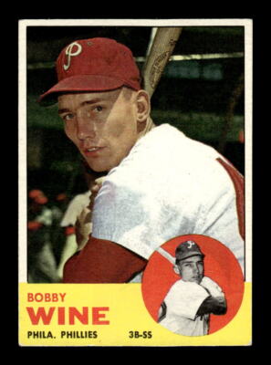 1963 Topps Baseball #71 Bobby Wine VGEX Philadelphia Phillies | eBay