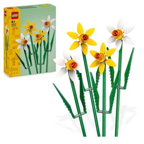 LEGO Creator Daffodils, Artificial Flowers Set for Kids & Creator Lotus ...