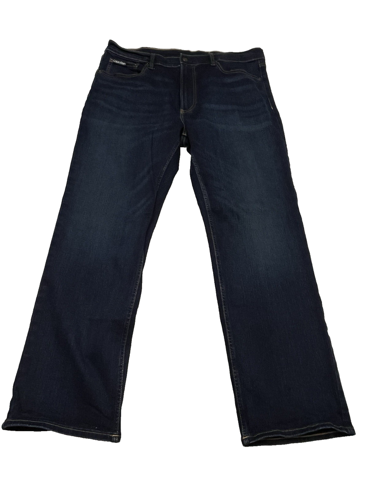 Calvin Klein Denim Jeans Men’s 36 X 30 Straight Leg Dark Wash Great Condition | eBay