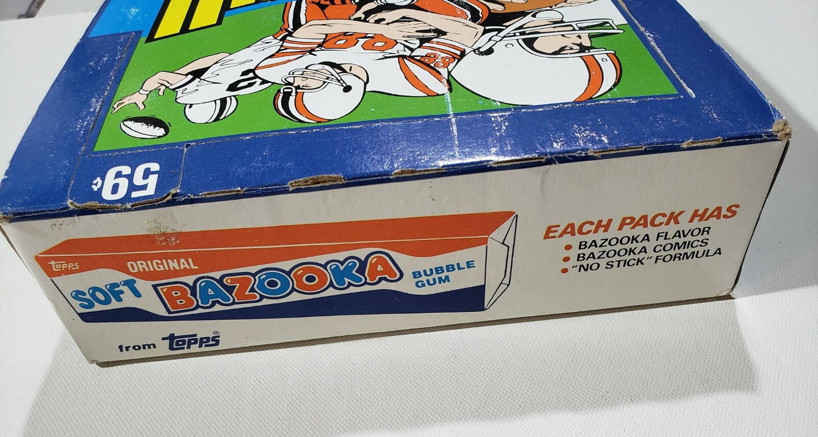 1984 Topps Football Cello Box with Dan Marino Showing Top & RARE DEAD ...