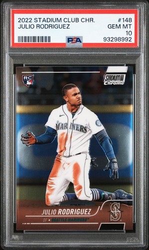 JULIO RODRIGUEZ 2022 Stadium Club Chrome Baseball ROOKIE CARD | eBay