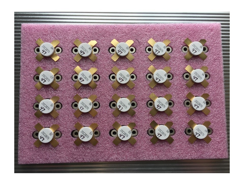 2SC2879-6 Power Transistor, Silicon NPN, 12v, 100 watt Matched Set of ...