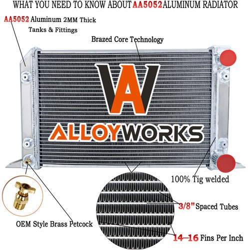 2 Row Aluminum Radiator For VW Scirocco Pro Stock Style | eBay