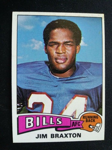 1975 Topps Football Card # 142 Jim Braxton - Buffalo Bills | eBay