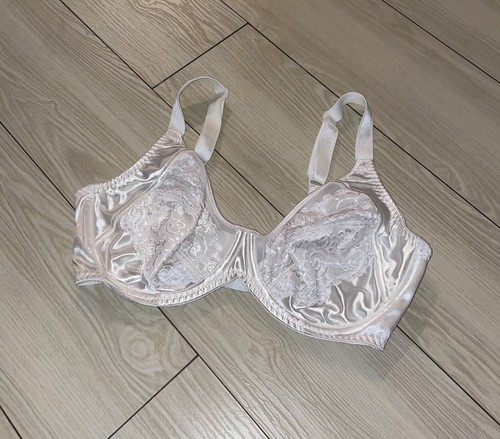Vintage Vassarette 75-815 Lace and Satin Bra Unlined Underwire Womens ...